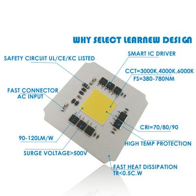 China Outdoor Growing Light AC LED COB 380-780nm Wavelength 3000K 6000K CCT for sale