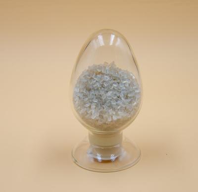 China White Recycled PET Chips Customized Color And Hardness Bacterial Inhibition Marine for sale