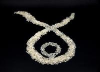 China Food Grade Recycled PET Pellets White Color Rpet Pellets Recycled Plastic Material for sale