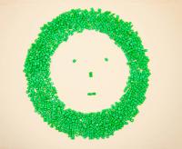 China Green Recycled PET Resin With Inherent Viscosity (I.V.) Of 0.75-1.1 Customizable for sale