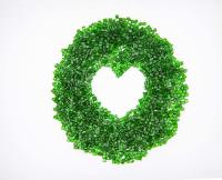 China Green Recycled PET Bottle Chip Ash Content 0.02% IV0.77 Injection Grade for sale