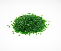 China Green Recycled PET Bottle Chip Ash Content 0.02% IV0.77 Injection Grade for sale