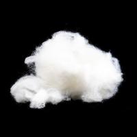 China 15D 100% PET Materials White Polyester Fiber Staple for sale