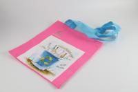 China Custom Recycled Water Bottle RPET Tote Bag Lamination Reusable RPET Shopping Bag for sale