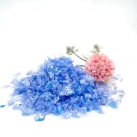 China Scrap PET Bottle Flake RPET Flakes Plastic Blue Recycled Pet Flakes for sale