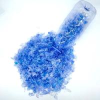 China Blue Color PET Bottle Flakes Recycled 3A Grade For Bottle Making for sale