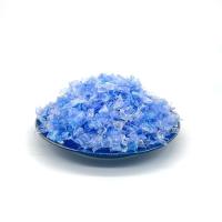 China Blue Color PET Bottle Flakes Recycled 3A Grade For Bottle Making for sale