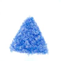 China Scrap PET Bottle Flake RPET Flakes Plastic Blue Recycled Pet Flakes for sale