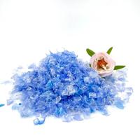 China Scrap PET Bottle Flake RPET Flakes Plastic Blue Recycled Pet Flakes for sale