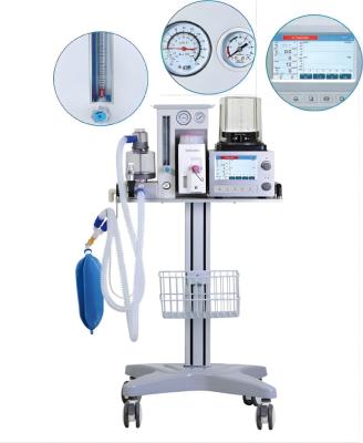China DM6B Veterinary Anesthesia Scavenger System 0-60L/Min Four Casters 7 Inch LCD for sale