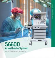 China S6600 ICU Anesthesia Ventilator Machine 15 Inch Touch Screen Adult Pediatric for sale