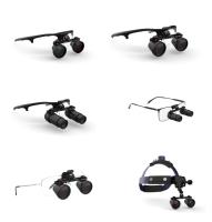 China Ergonomic Dental Binocular Loupes 2.5X-3.5X Adjustable Surgical Loupes with LED Headlight for sale