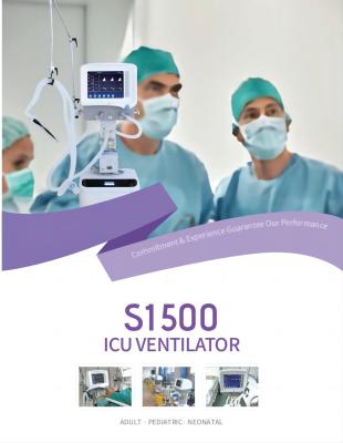 China S1500 ICU Ventilator 12.1 TFT Screen Adult Pediatric Neonatal 220V 50Hz for sale
