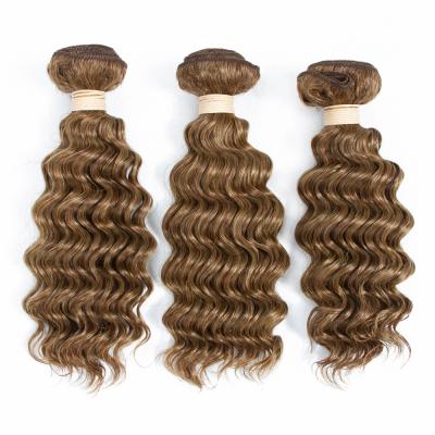 China P4/27 Piano Color Deep Wave Brazilian Remy Hair Weave Unprocessed Human Hair Extensions for sale