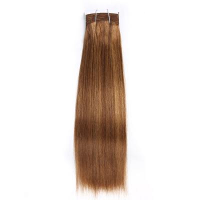 China Hair Double Drawn Brazilian Remy Human Hair Bundles Straight Hair Weave Color #P6/27 Piano Colors Blonde Bundles for sale