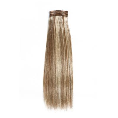 China Hair Double Drawn Brazilian Remy Human Hair Bundles Straight Hair Weave Color #P6/613 Piano Colors Blonde Bundles for sale
