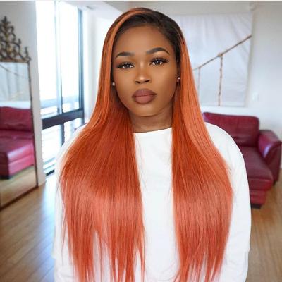 China Ombre Brazilian Straight Hair 3 Bundles 1B/350 Two Tone Blond Human Hair Weave Bundles Remy Hair Extensions for sale