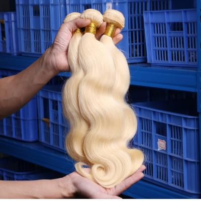China Malaysian Hair Human Hair Extensions Remy Hair Weaving 613 Blonde Bundles for sale