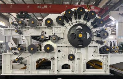 China 2.3m Working Width  Nonwoven Carding Machine Single Cylinder And Double Doffer Structure for sale