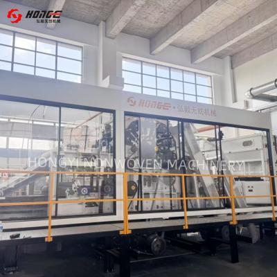China Double Cylinder Double Doffer Nonwoven Carding Machine 500kg/H for sale