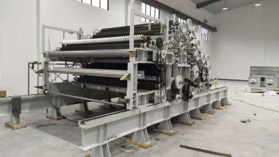 China 2.5m Wadding Fabric Nonwoven Carding Machine With Double Cylinder / Double Doffer for sale