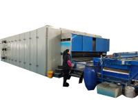 China Polyester 350kg One Hour Wadding Production Line With Memory Function for sale
