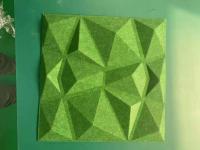 China 3D 9mm Thick Eco-Friendly  PET Sound Dampening Decor Acoustic Wall Panels for sale