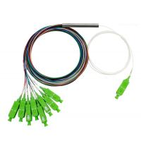 China Low PDL Fiber Optic Tools SCAPC 1X8 PLC Fiber Optic Splitter Blockless Type for sale