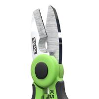 China KS-K2 Fiber Optic Kevlar Cutter Stainless Steel Blade Fast Crimping Scissor Cleaver for sale