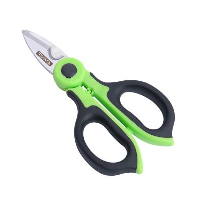 China KS-K2 Fiber Optic Kevlar Cutter Stainless Steel Blade Fast Crimping Scissor Cleaver for sale