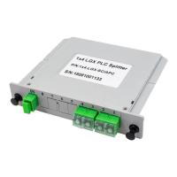 China FTTH SC APC 1x4 LGX Box Type Fiber Optic Splitter Insert PLC Low Insertion Loss for sale