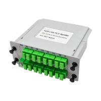 China Cassette 1x16 PLC Splitter LGX 1 Input 16 Outputs With SC APC Adapter for sale