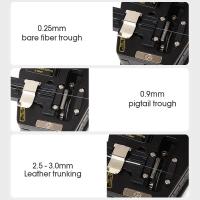 China Black 6C Fiber Optic Cable Cleaver Optical Fiber Cleaver Cutter FTTH Tool for sale