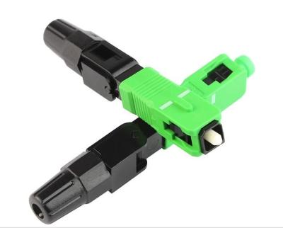 China Mechanical SC APC Fibre Optic Fast Connector SM Fiber Mode Reusable For FTTH for sale