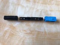 China SC UPC FTTH Fast Connectors 55mm 50mm 0.2dB Blue Quick Field Assembly for sale