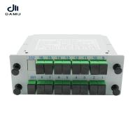 China Cassette 1x16 PLC Splitter LGX 1 Input 16 Outputs With SC APC Adapter for sale