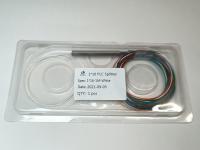 China Mini Tube 1x16 Fiber Optical Splitter Bare PLC Colorful Legs Blister Packing for sale
