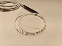 China Bare 1x8 PLC Splitter Mini Tube 250um 0.9mm White Color Transparency 1m 1.5m for sale