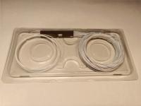 China Bare 1x8 PLC Splitter Mini Tube 250um 0.9mm White Color Transparency 1m 1.5m for sale