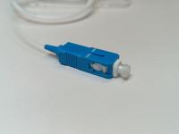 China Mini Fiber Optic PLC Splitter SC UPC Connector SM G657A1 1x8 PLC Splitter for sale