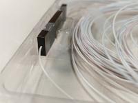 China 1x16 Mini PLC Splitter SC / UPC , Steel Tube Fiber Optic Splitter 0.9mm for sale