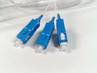 China 1x16 Mini PLC Splitter SC / UPC , Steel Tube Fiber Optic Splitter 0.9mm for sale