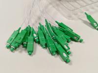 China Mini Tube 1x16 Fiber Optical Splitter SCAPC PLC Blister Packing White Color for sale