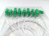 China Mini Tube 1x16 Fiber Optical Splitter SCAPC PLC Blister Packing White Color for sale