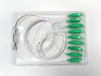 China Mini Tube 1x16 Fiber Optical Splitter SCAPC PLC Blister Packing White Color for sale