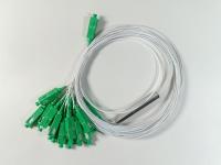 China Plastic Bag Packing White Color SCAPC PLC Fiber Optical Splitter 1 IN 16 OUT for sale
