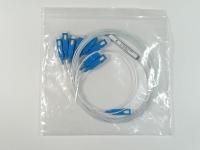 China SCUPC PLC Mini Steel Tube Fiber Optical Splitter 8 Way White Color for sale