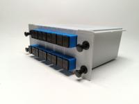 China Rack Mount 1x16 SC UPC Fiber Optic PLC Splitter FTTH Epon Gpon LGX Cassette Type for sale
