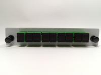 China Cassette Card Insertion Optical PLC Splitter , 1X8 Port SCAPC Optic Fiber Splitter for sale
