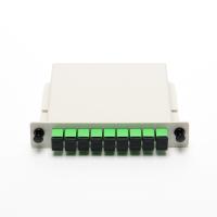 China Cassette Card Insertion Optical PLC Splitter , 1X8 Port SCAPC Optic Fiber Splitter for sale
